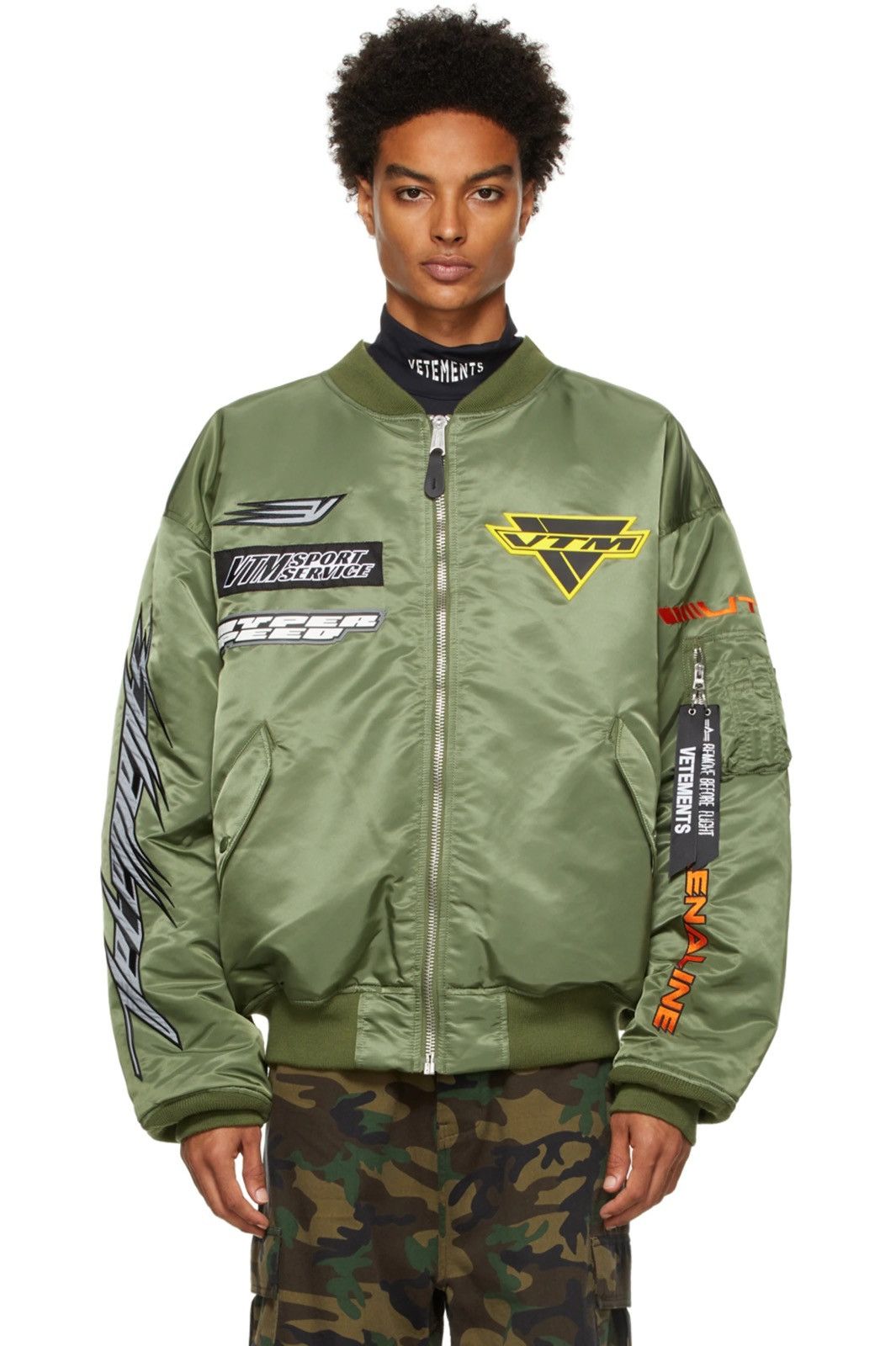 Vetements Vetements x Alpha Industries Racing / Racer Bomber Jacket ...