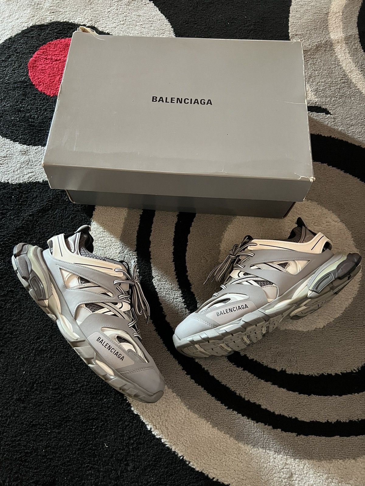 Balenciaga grey balenciaga track runners | Grailed