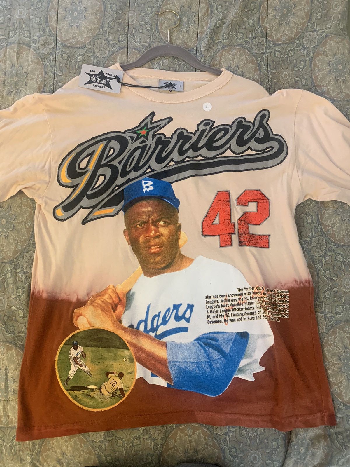 Barriers Barriers Jackie Robinson Tee | Grailed Barriers Barriers Jackie Robinson Tee | Grailed