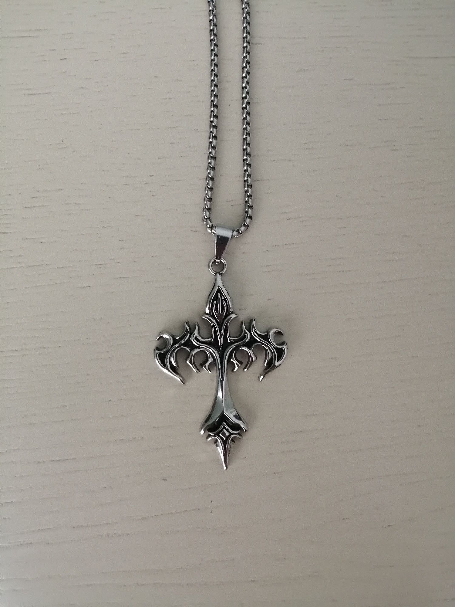 Jewelry × Playboi Carti × Vintage Black Cross Opium Type Chain | Grailed