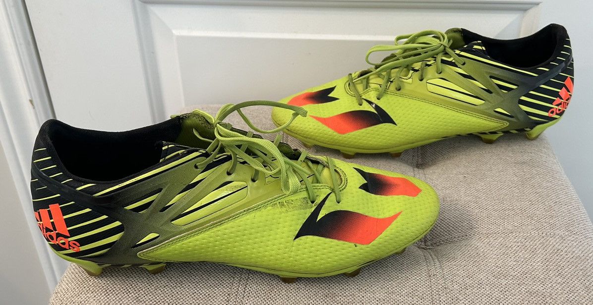 Adidas Adidas Messi 15.2 Mens Lime Green Soccer Cleats/Shoes | Grailed