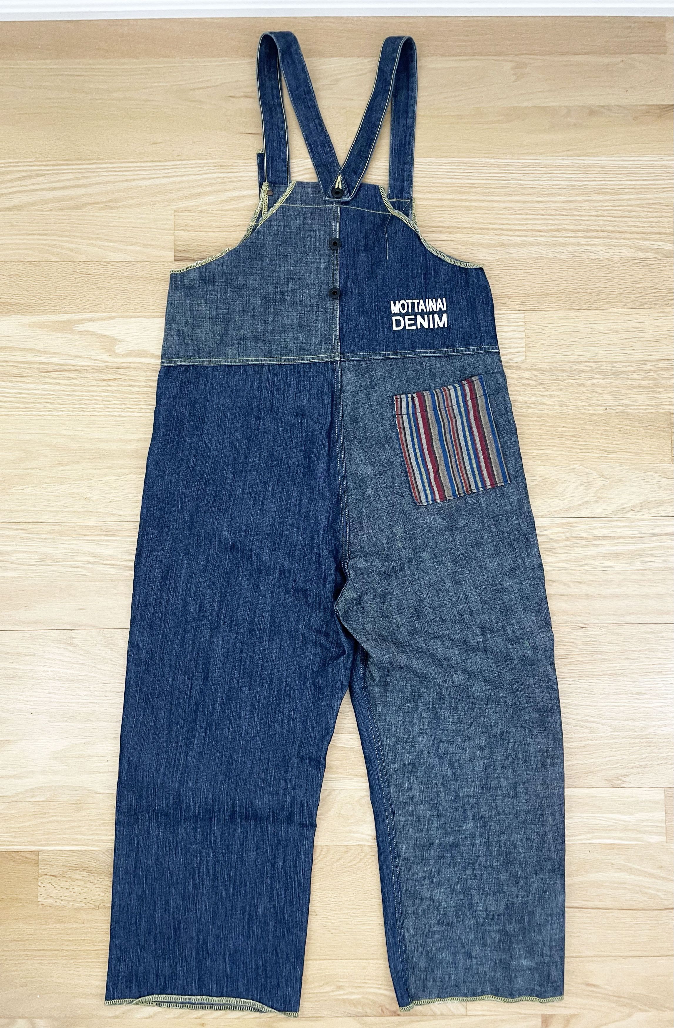 Kapital 2 Tone Mottenai Denim Overalls | Grailed