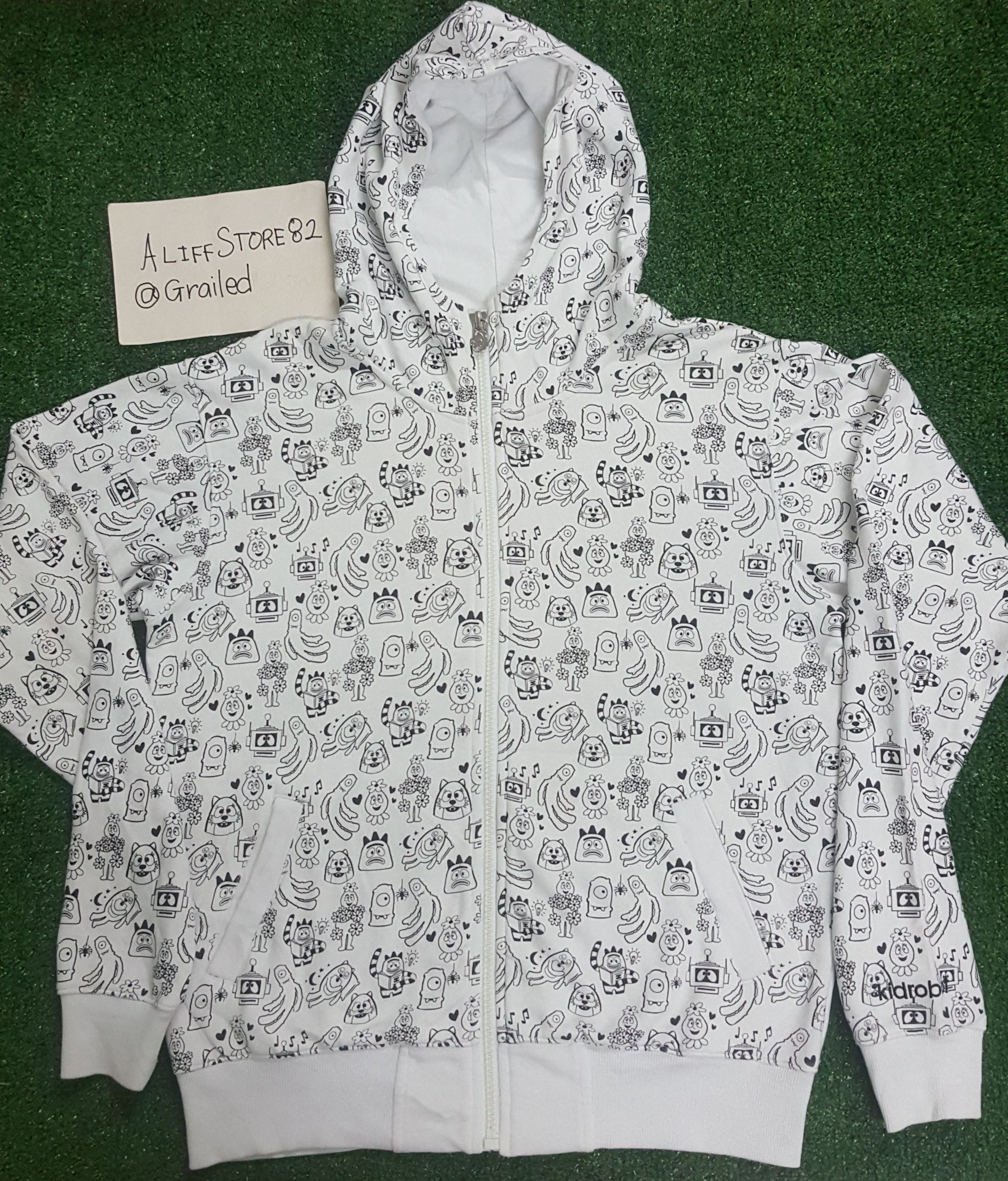 Kid Robot 📍LastDrop📍KidRobot Yo Gabba Gabba FullPrint Zipper Hoodie ...
