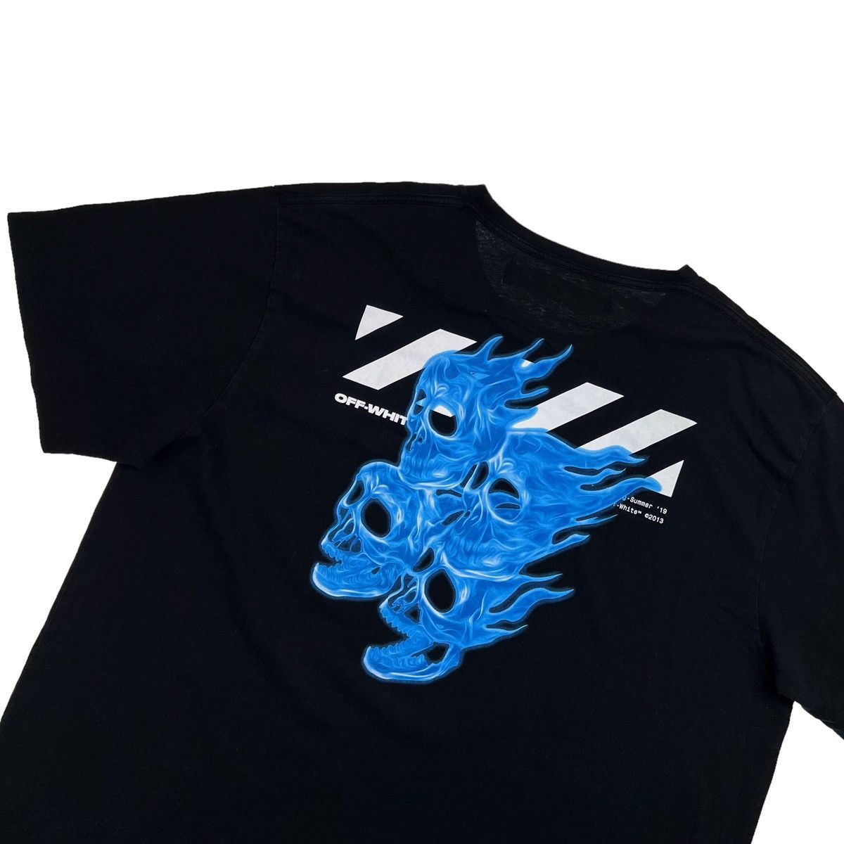 Off-White Off-White Skull Flame T Shirt | Grailed