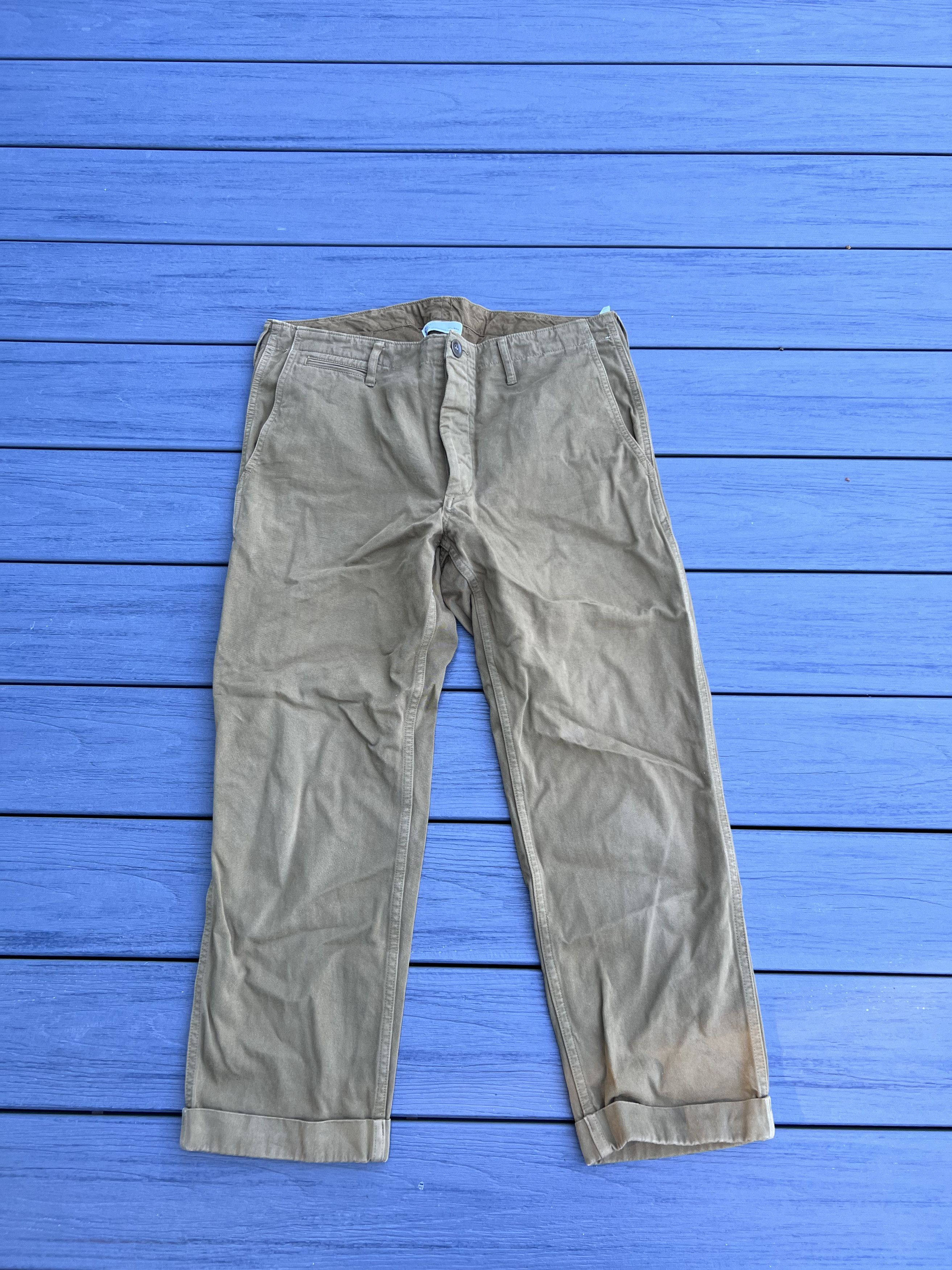 Visvim Visvim Cropped Chino Pants w/ Back Cinch | Grailed