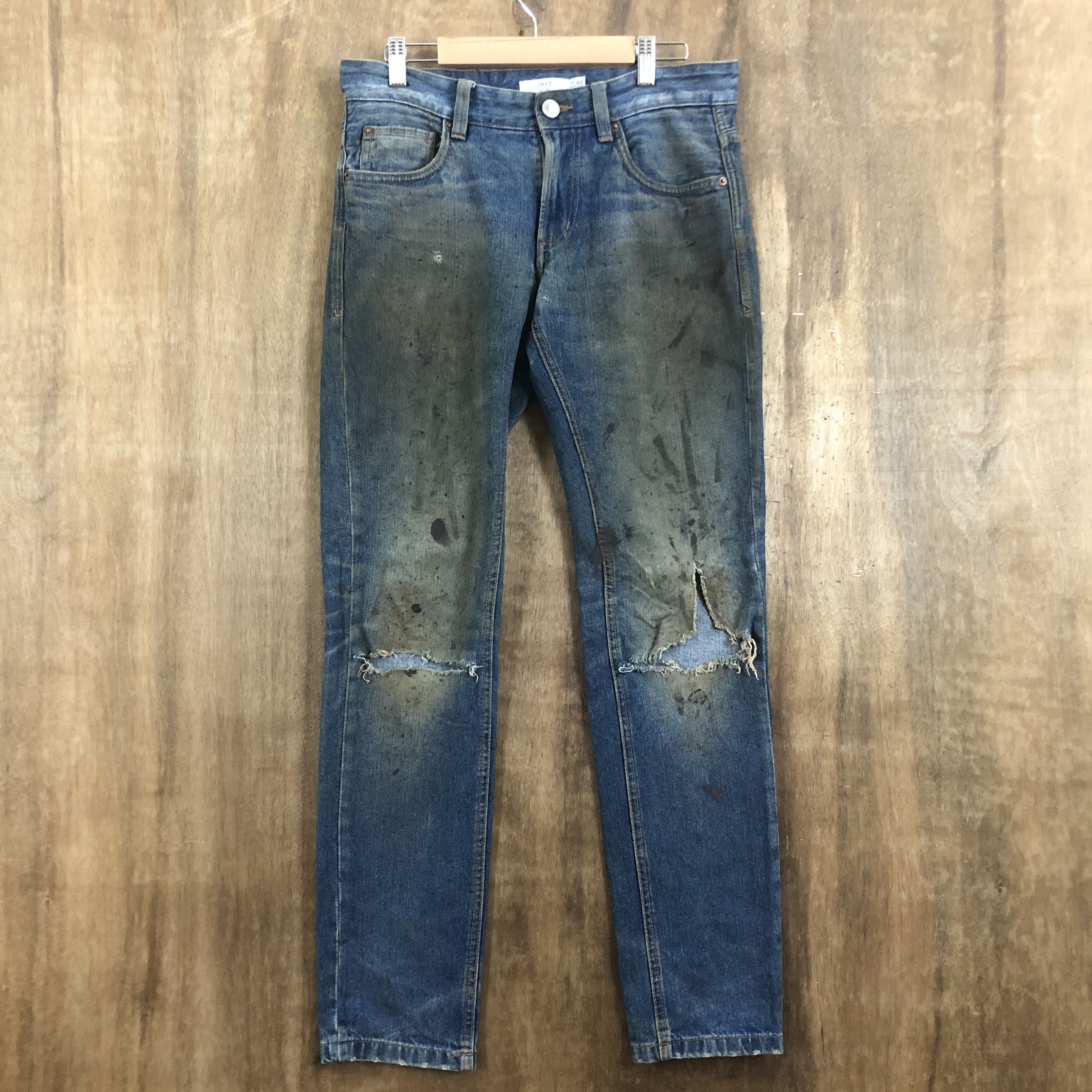 Streetwear Distressed Destroyer Jake Slim Trash Jeans | Grailed