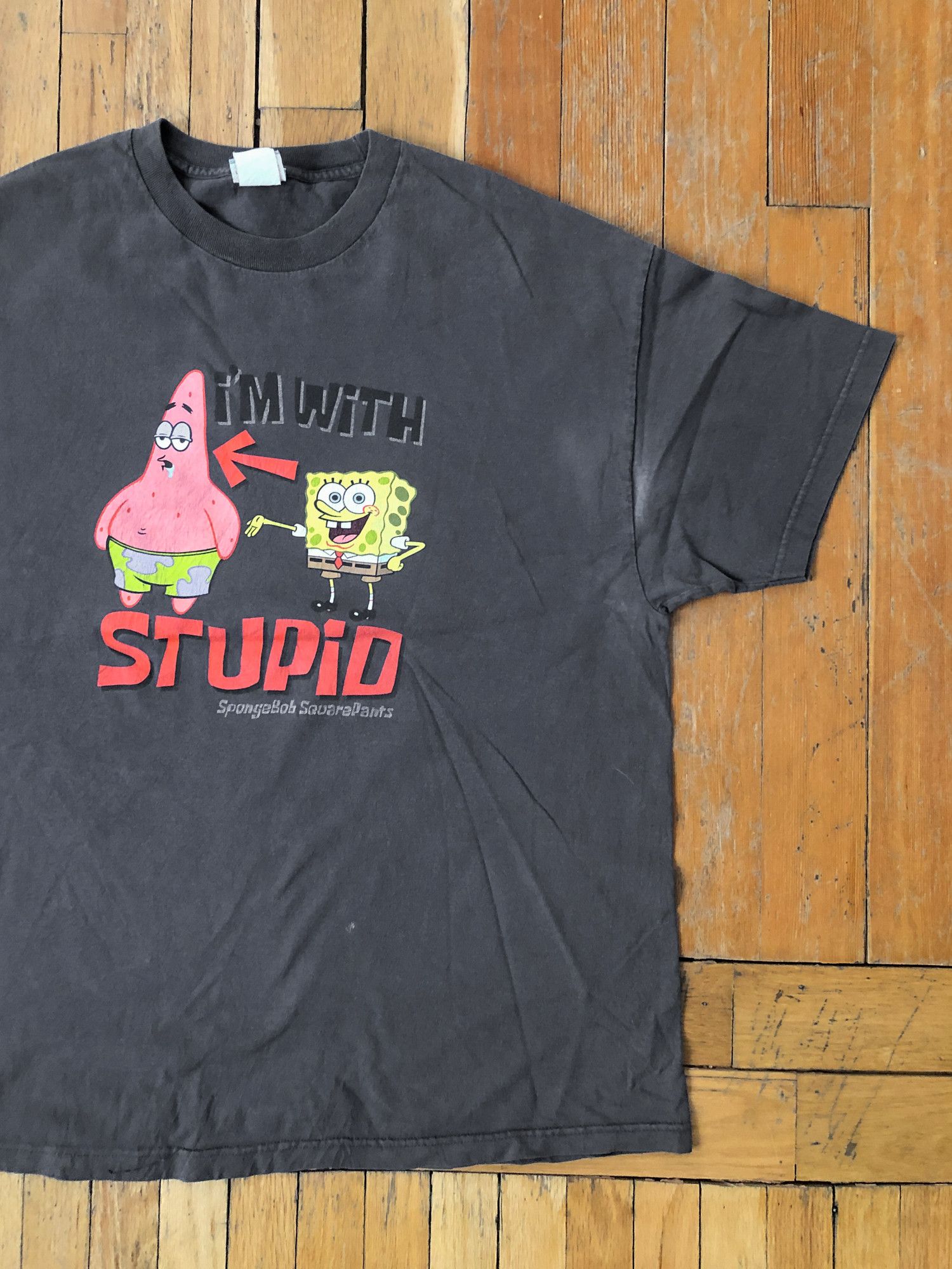 Made In Usa × Nickelodeon × Vintage 2002 Boxy 'I'm With Stupid ...