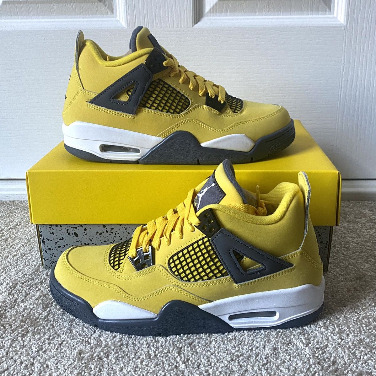 Jordan Brand × Nike Jordan 4 Retro Lightning Yellow GS 6Y | Grailed