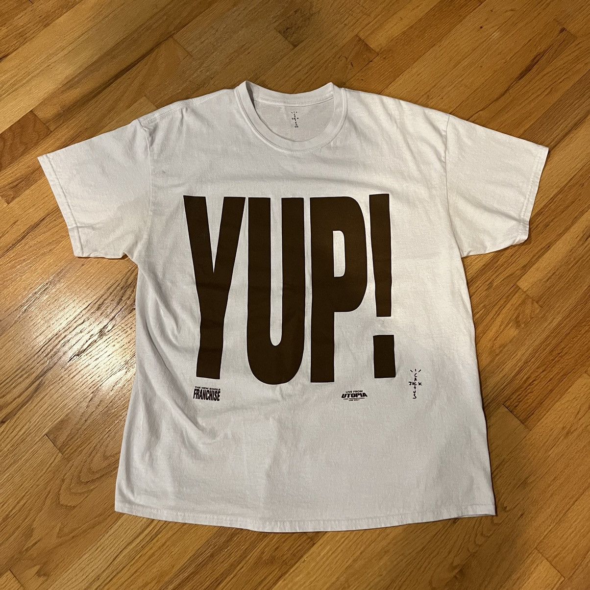 Travis Scott Travis Scott Franchise ‘Yup’ Tee | Grailed