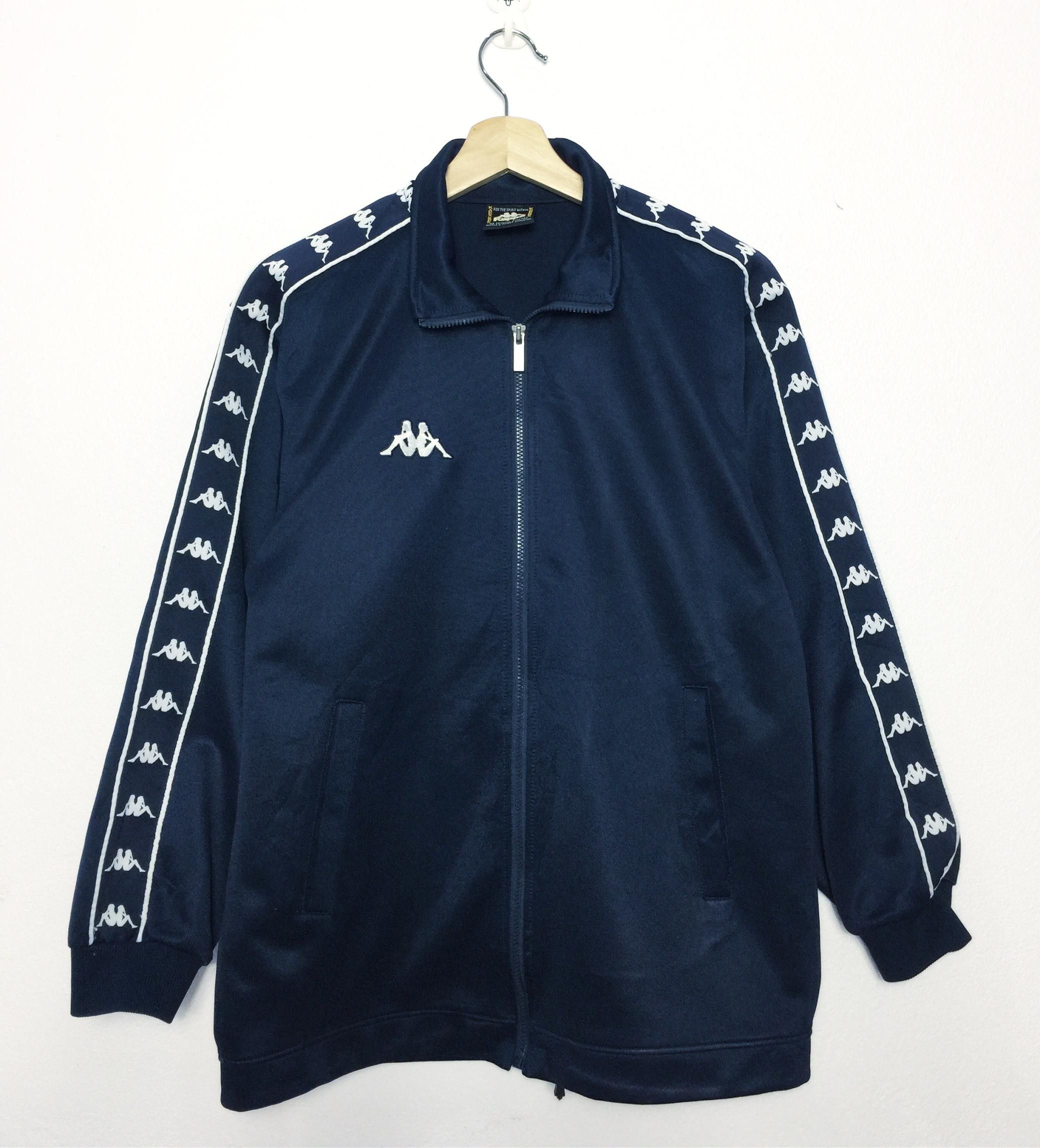 Vintage Rare Vintage Kappa Sidetape Tracktop Jacket Made in Japan | Grailed