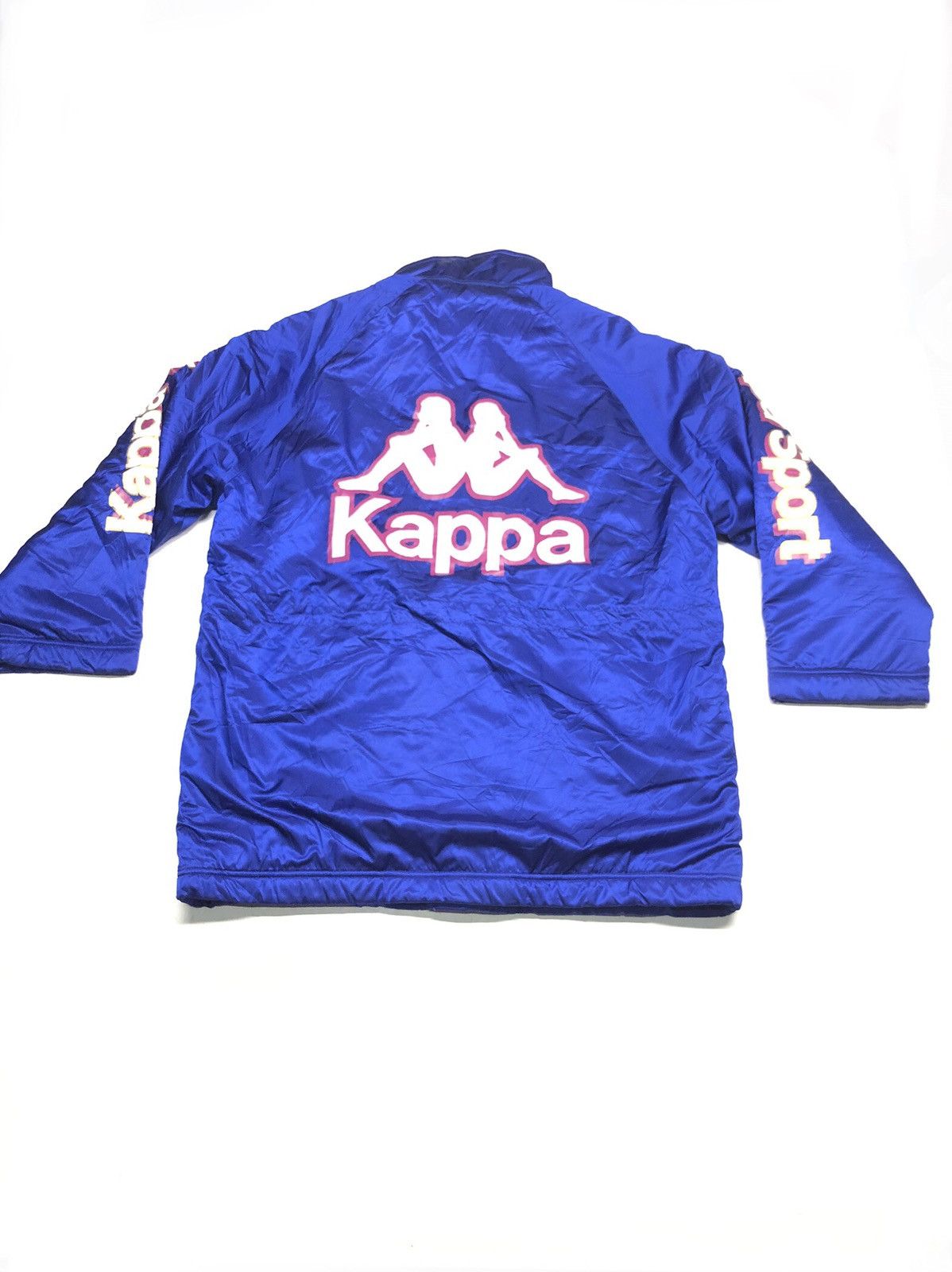 Kappa × Streetwear × Vintage VINTAGE KAPPA BIG LOGO SHERPA COACH JACKET ...