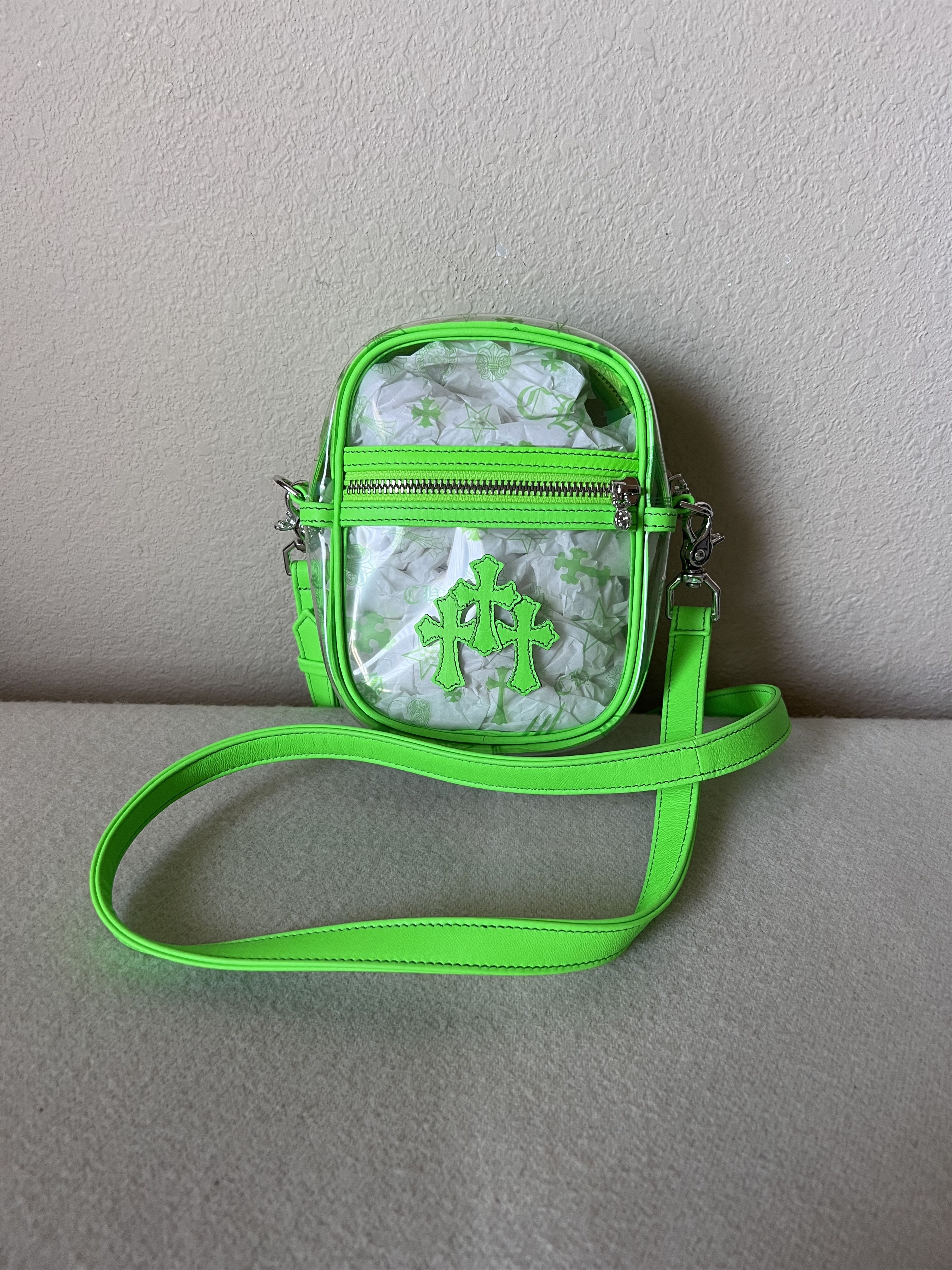 Chrome Hearts Chrome Hearts Taka Mini Side Bag in Neon Green | Grailed