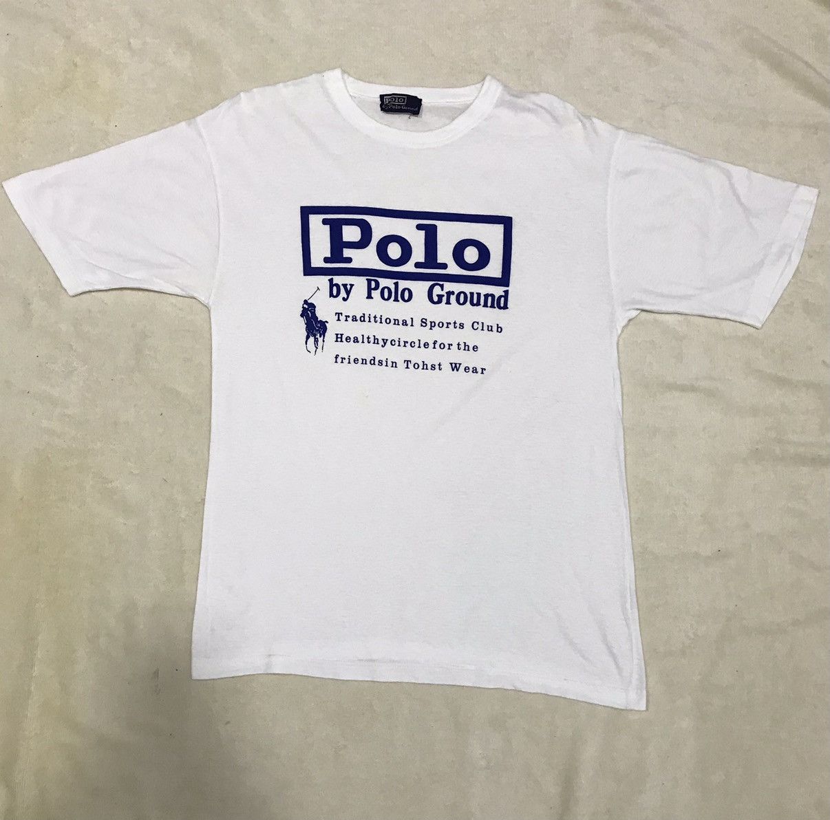 Polo Ralph Lauren × Vintage vintage Polo by polo ground big logo t ...