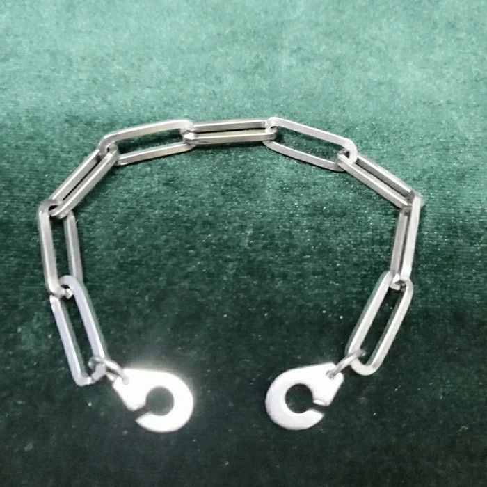 Chain vintage silver gothic chain bracelet | Grailed