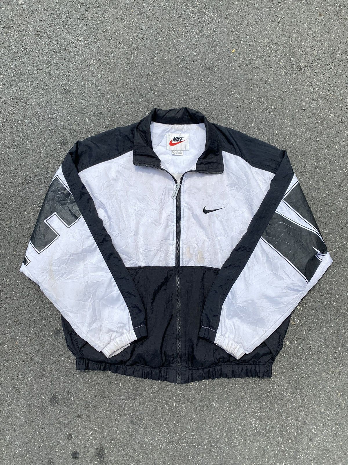 Nike Grail Vintage Nike Spell Out 90s Windbreaker Jacket | Grailed