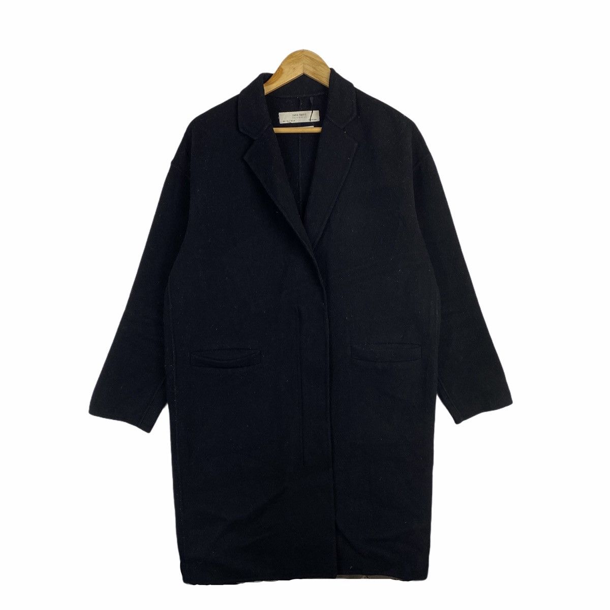 Zara ZARA BASIC OUTERWEAR WOOL TRENCH COAT LONG JACKET | Grailed