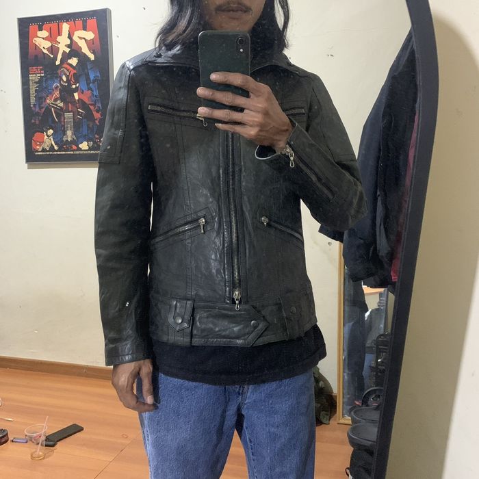 Shellac Shellac fur collar leather jacket | Grailed Shellac Shellac fur collar leather jacket | Grailed