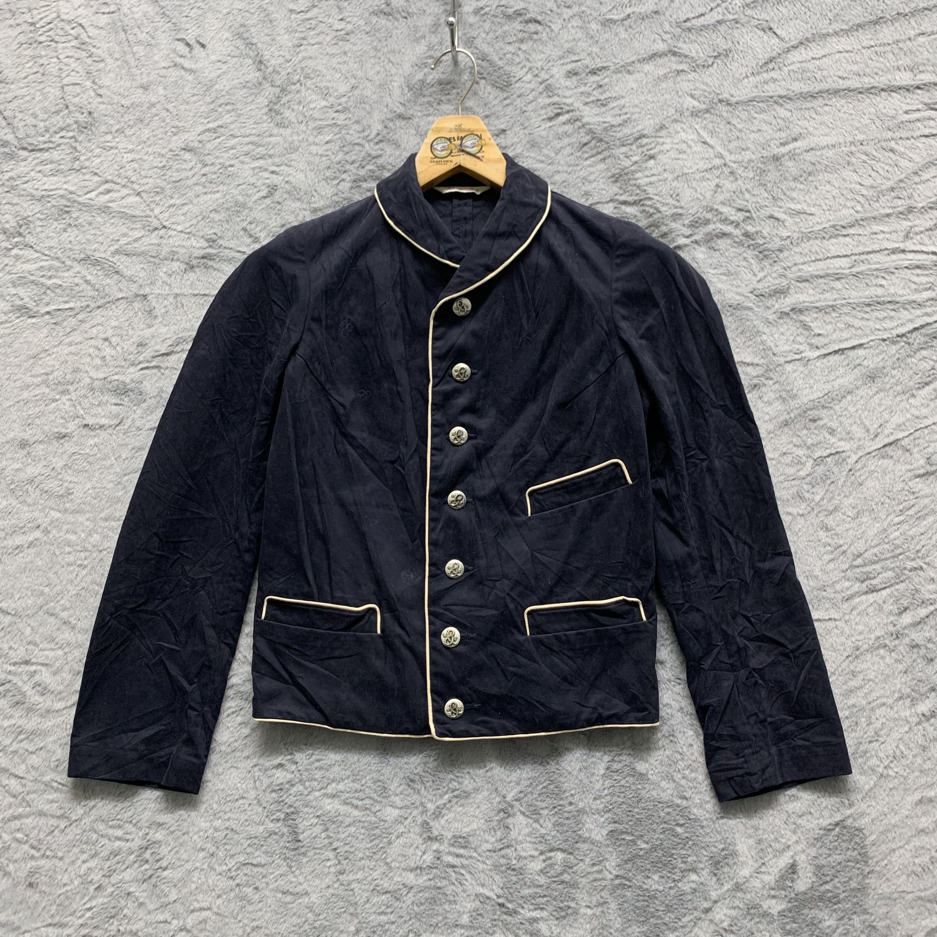 45rpm × Avant Garde × Designer 45rpm Snakes Button Mandarin Jacket ...