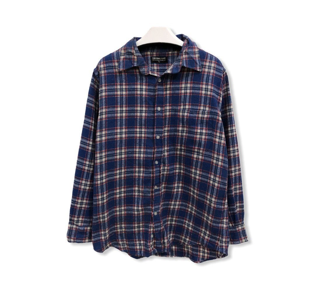 Vintage Vintage The First Wave Flannel Shirt 👕 | Grailed