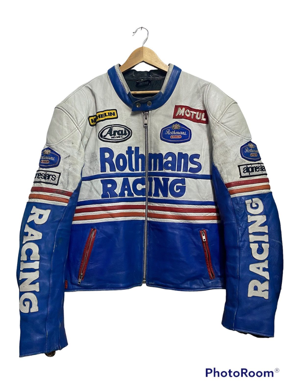 Vintage Rothmans Racing Leather Jacket | Grailed