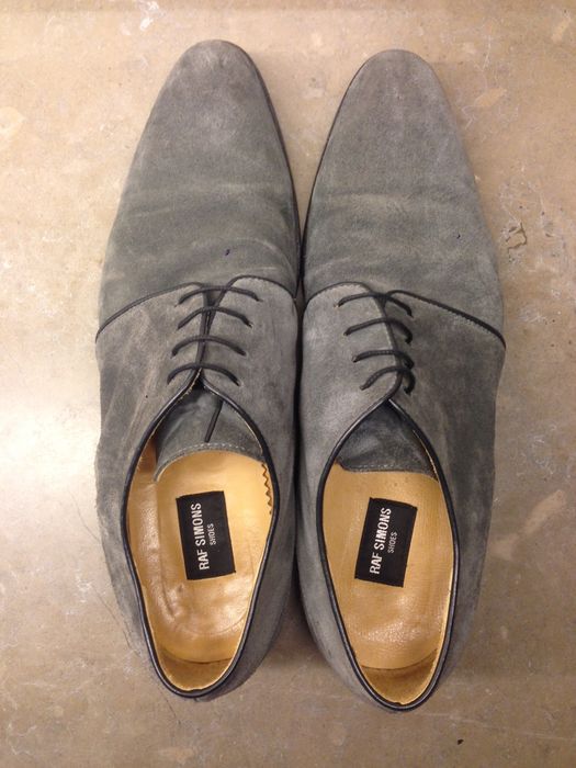 Raf Simons Grey Suede shoes | Grailed