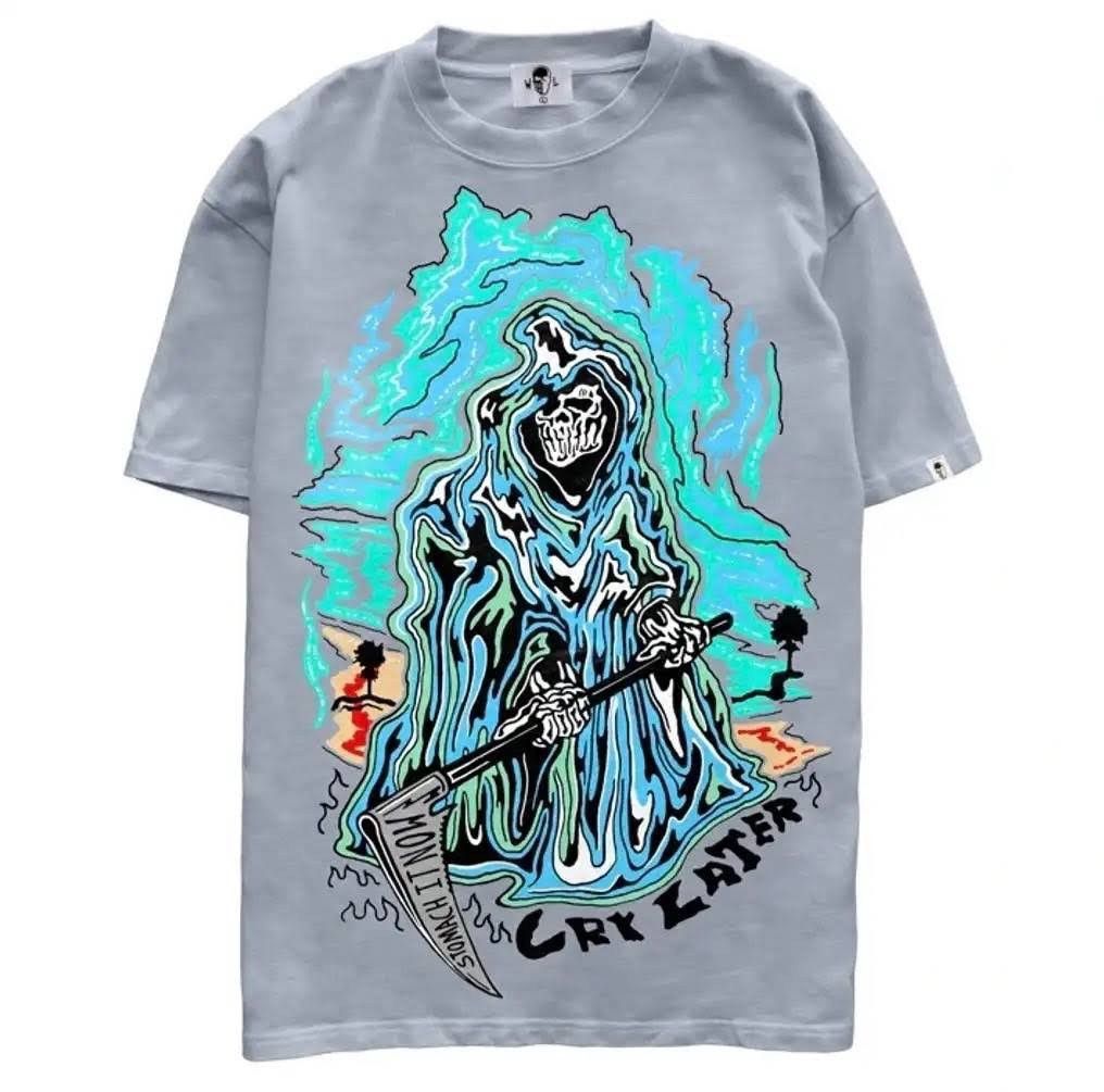 Warren Lotas Warren Lotas Crying Reaper Stomach it now Cry later tee ...