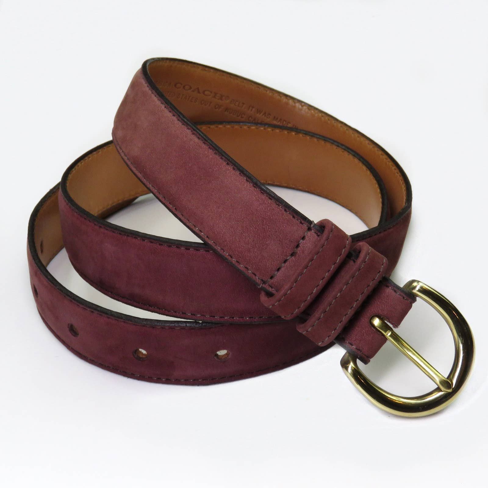 Coach COACH Red Brown Belt | Grailed