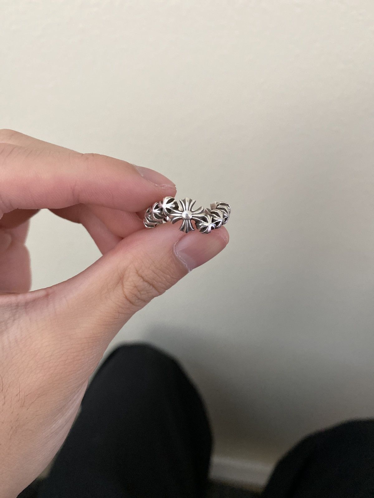 Chrome Hearts [Rare] Chrome Hearts Plus Wave Ring | Grailed