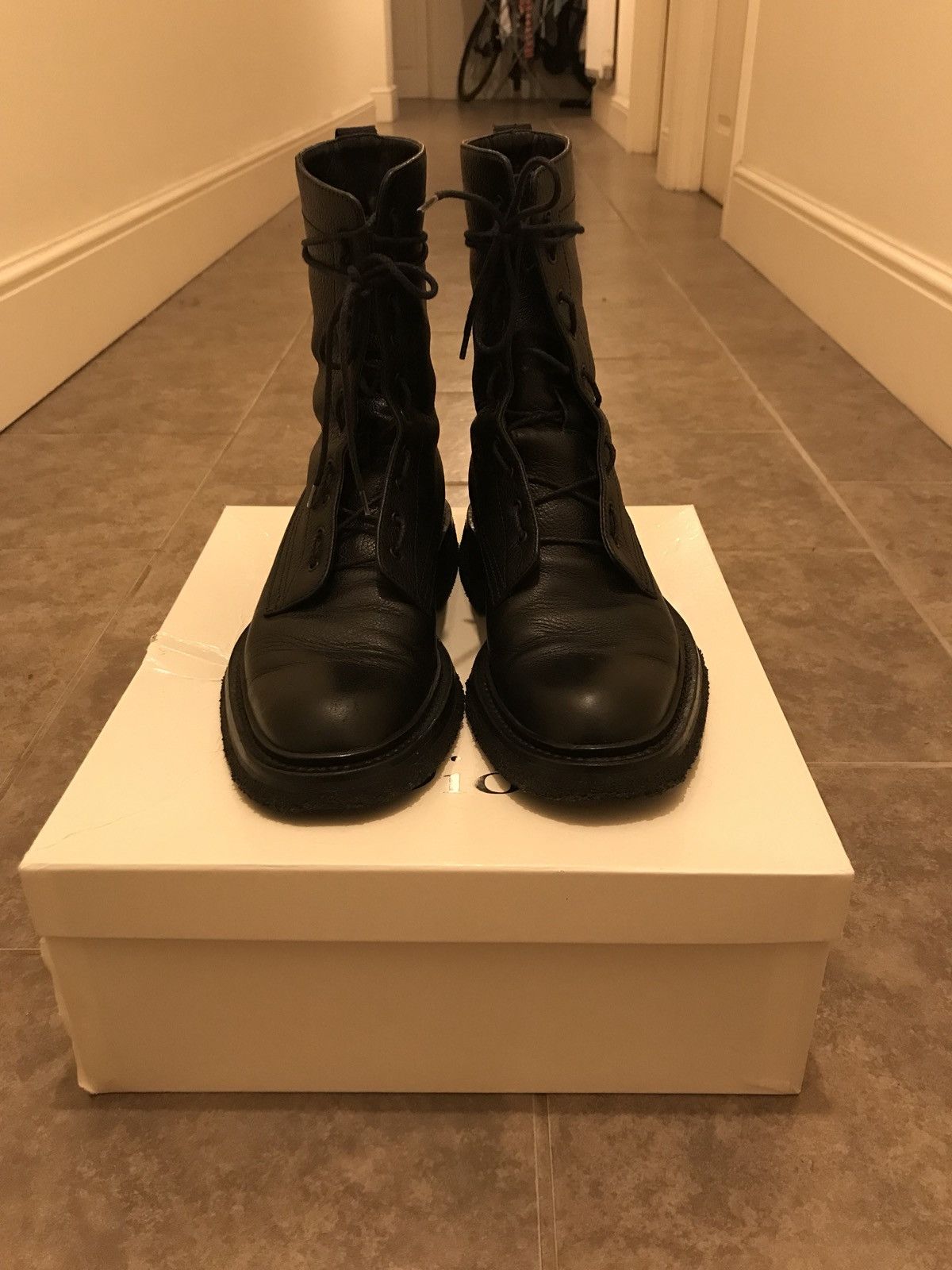 Dior Final Drop! Dior Homme “Navigate” Combat Boots 2007 | Grailed