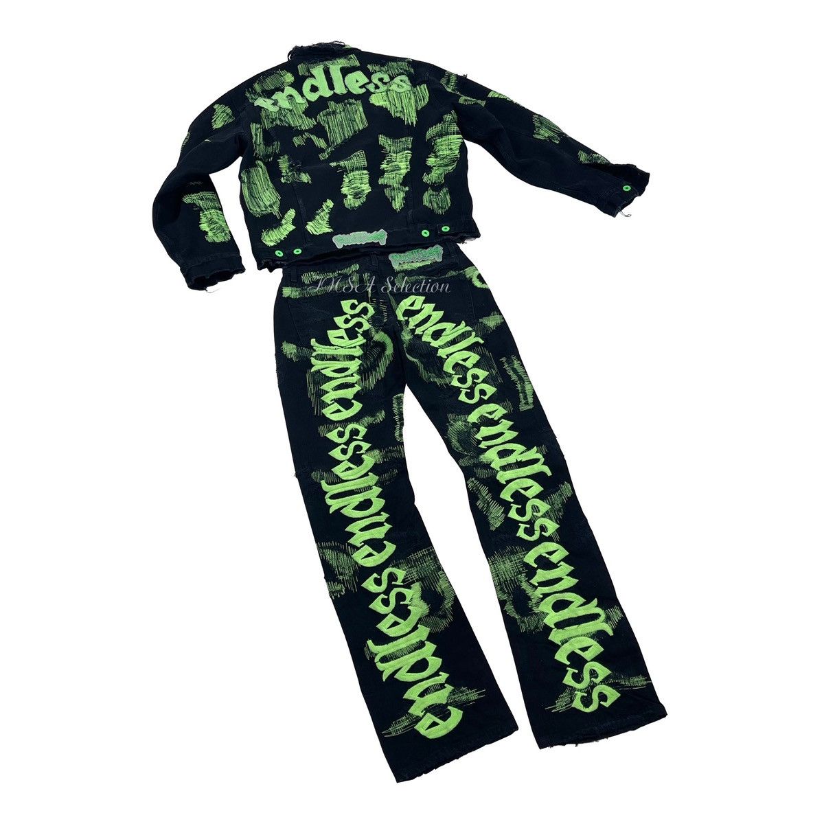 Endless × Streetwear × Vlone Endless Denim Endless Black Suit | Grailed