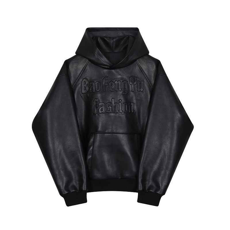 Japanese Brand × Streetwear × Vintage opium style all leather hoodie ...