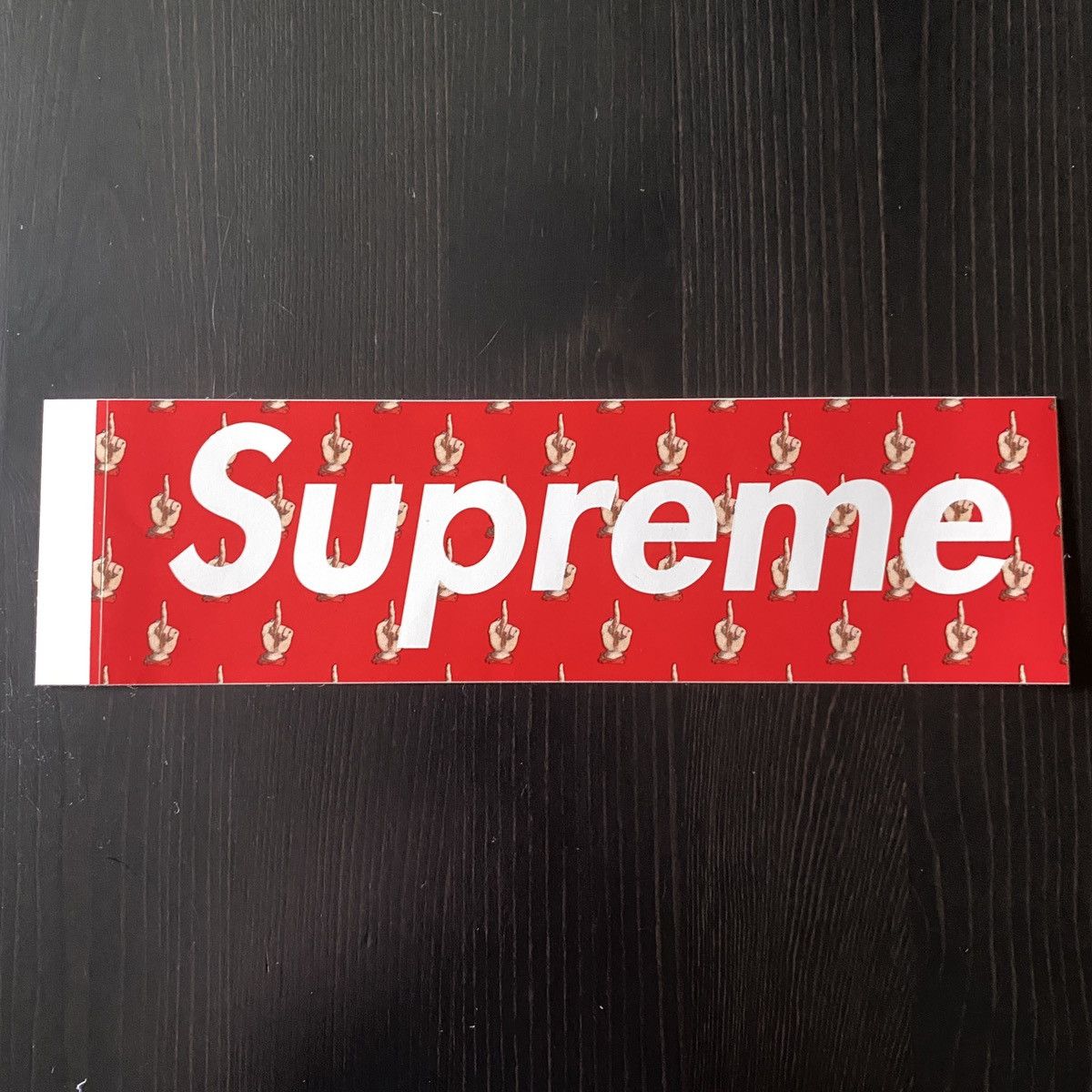 Supreme Supreme Middler Finger Undercover Box Logo Sticker SS15 | Grailed