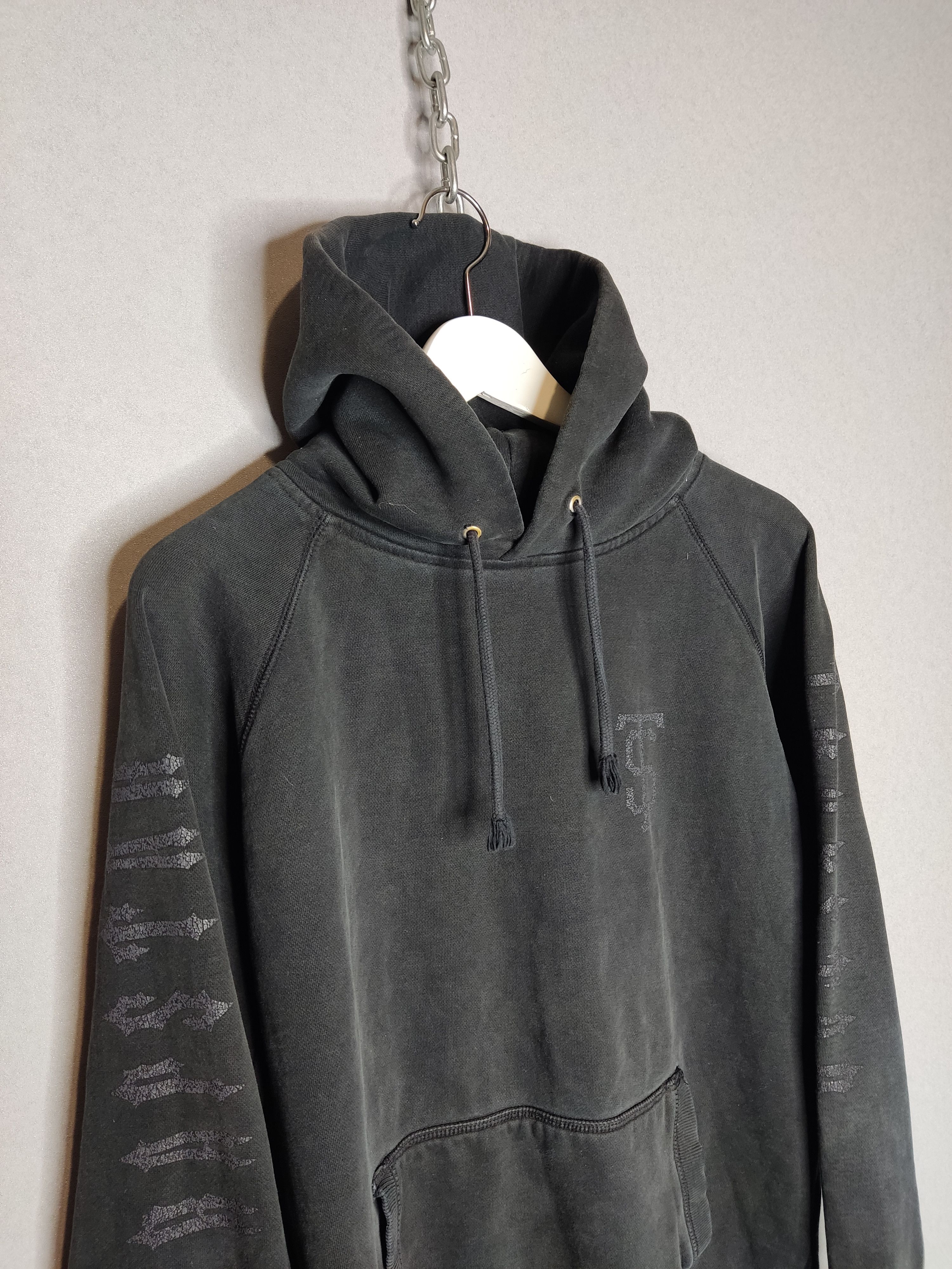 Rare × Trapstar London × Vintage TRASHED Trapstar Very Rare Hoodie Big ...