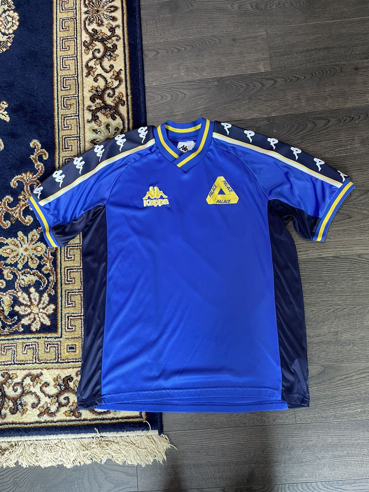Kappa × Palace Palace X Kappa Blue Jersey Size L | Grailed