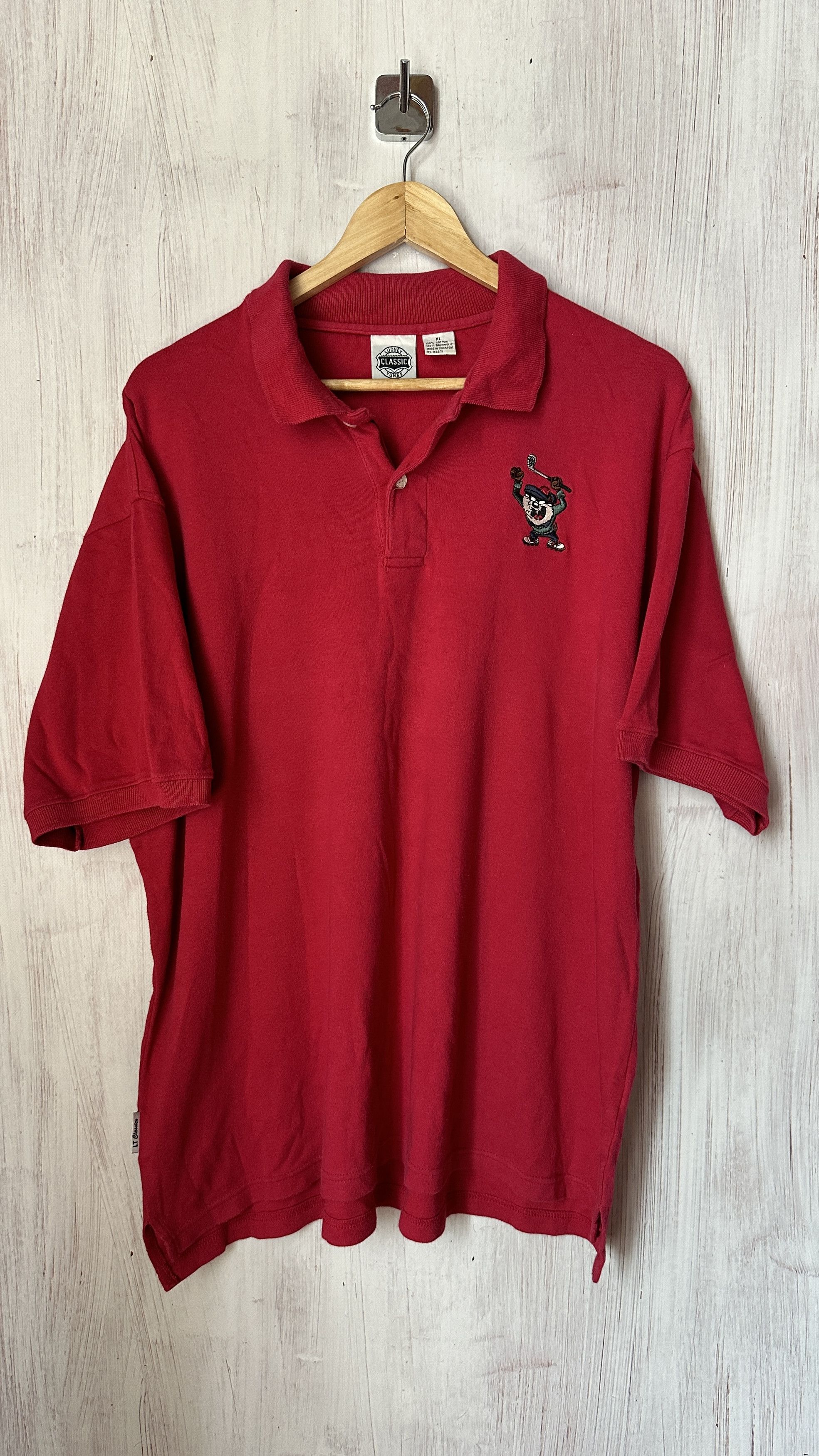 Cartoon Network × Tee Shirt × Vintage Looney Tunes 1990`s Taz golf logo ...