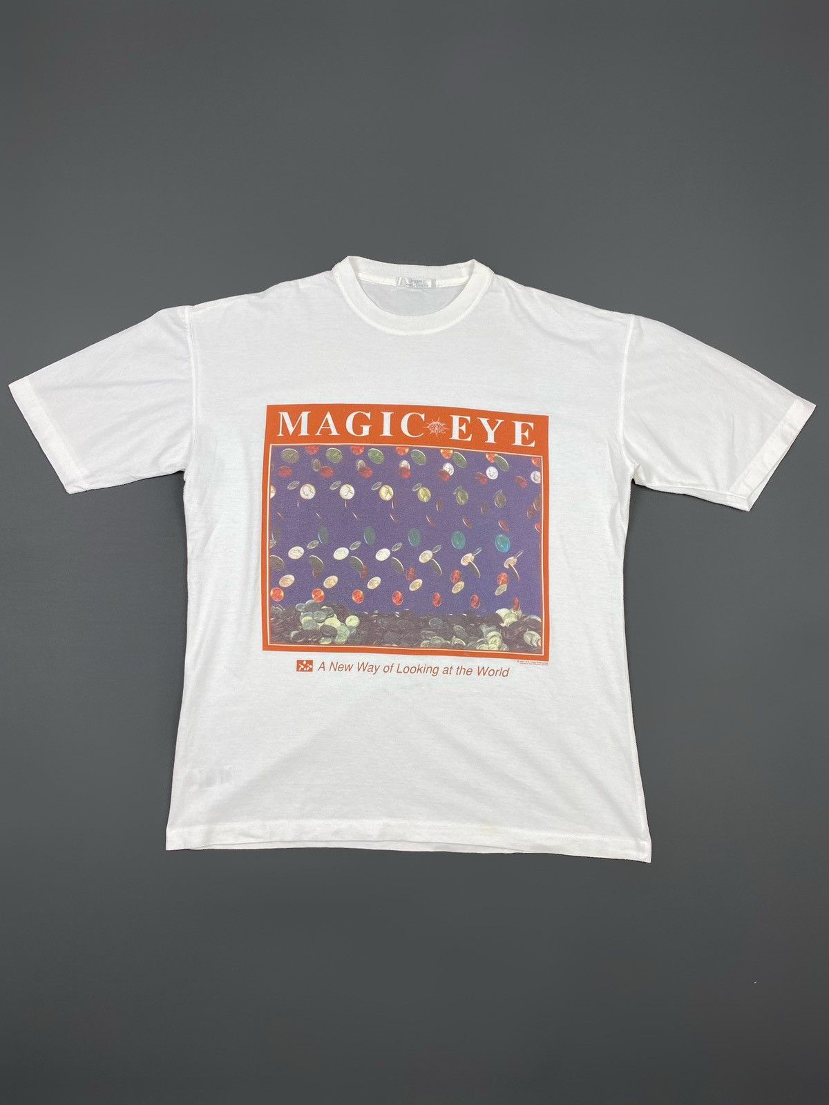 Vintage 1990’s Vintage Magic Eye Art Book Promo Graphic Tee | Grailed
