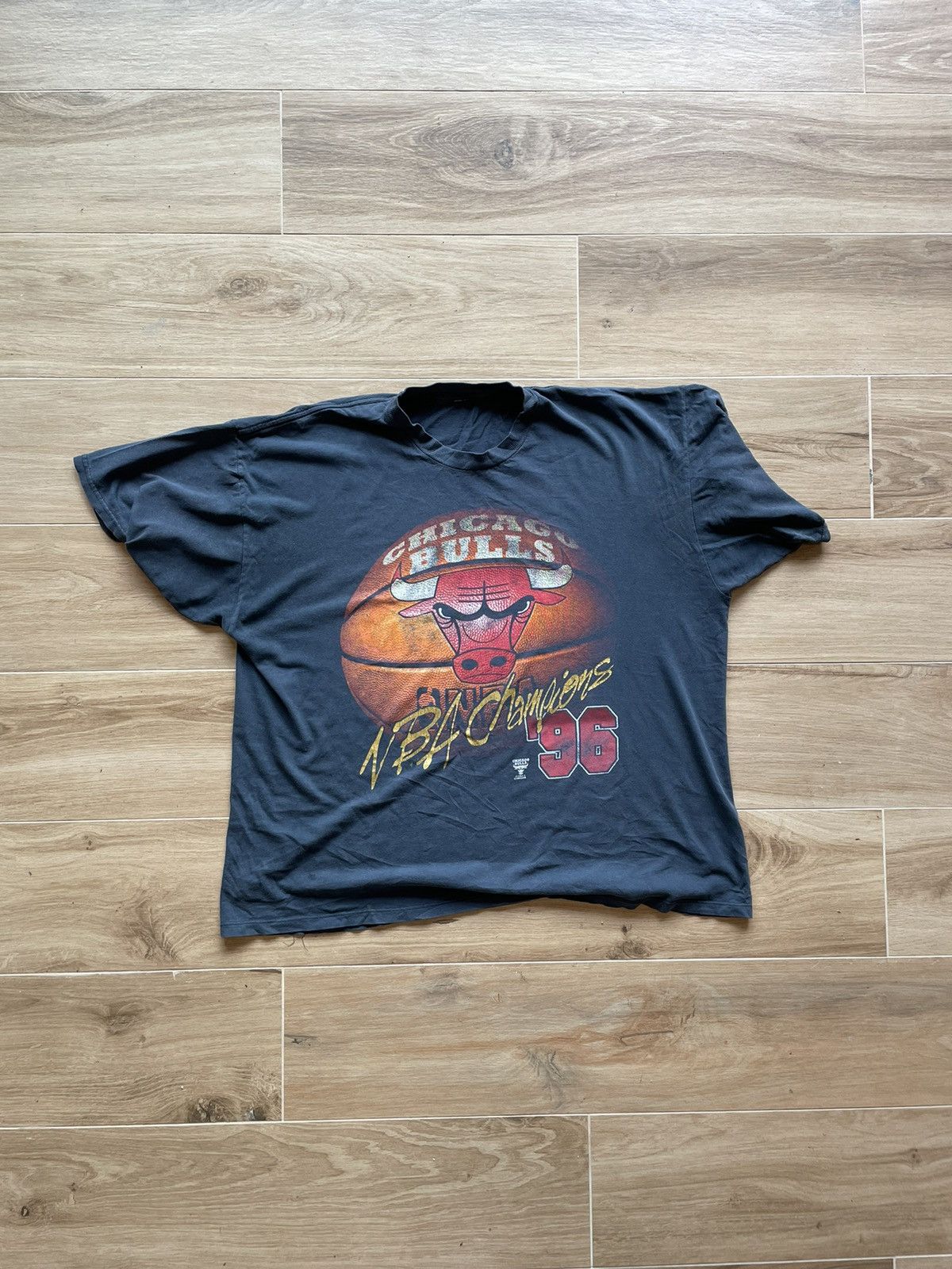 Vintage 1996 4 Time Chicago Bulls Championship Tee | Grailed