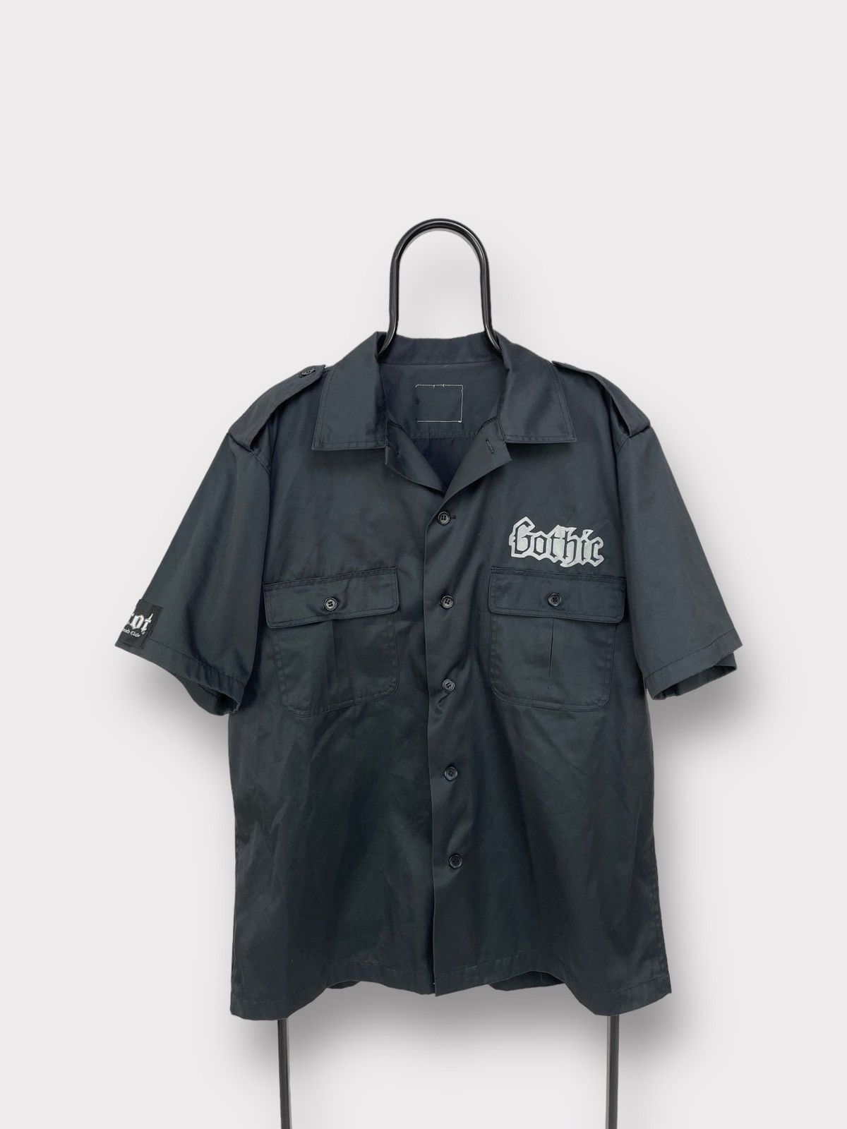 Japanese Brand × Rare × Streetwear Gothic Short Sleeve Shirt Gothic ...