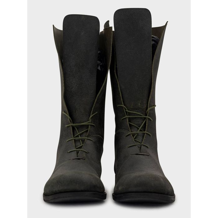 Ma+ High Leather Combat Boots | Grailed