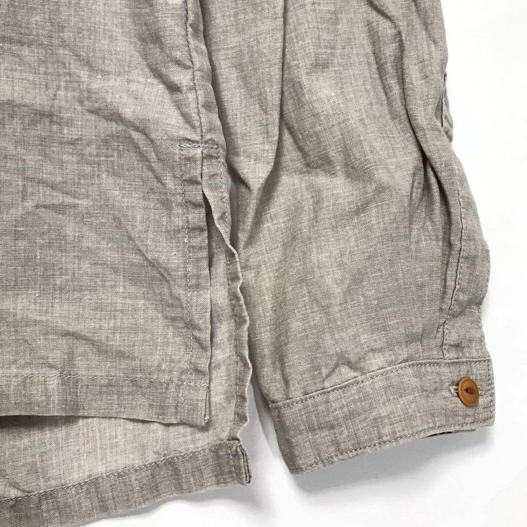 Visvim VISVIM 14SS KERCHIEF CROSS STITCH TUNIC SHIRT LINEN GREY | Grailed