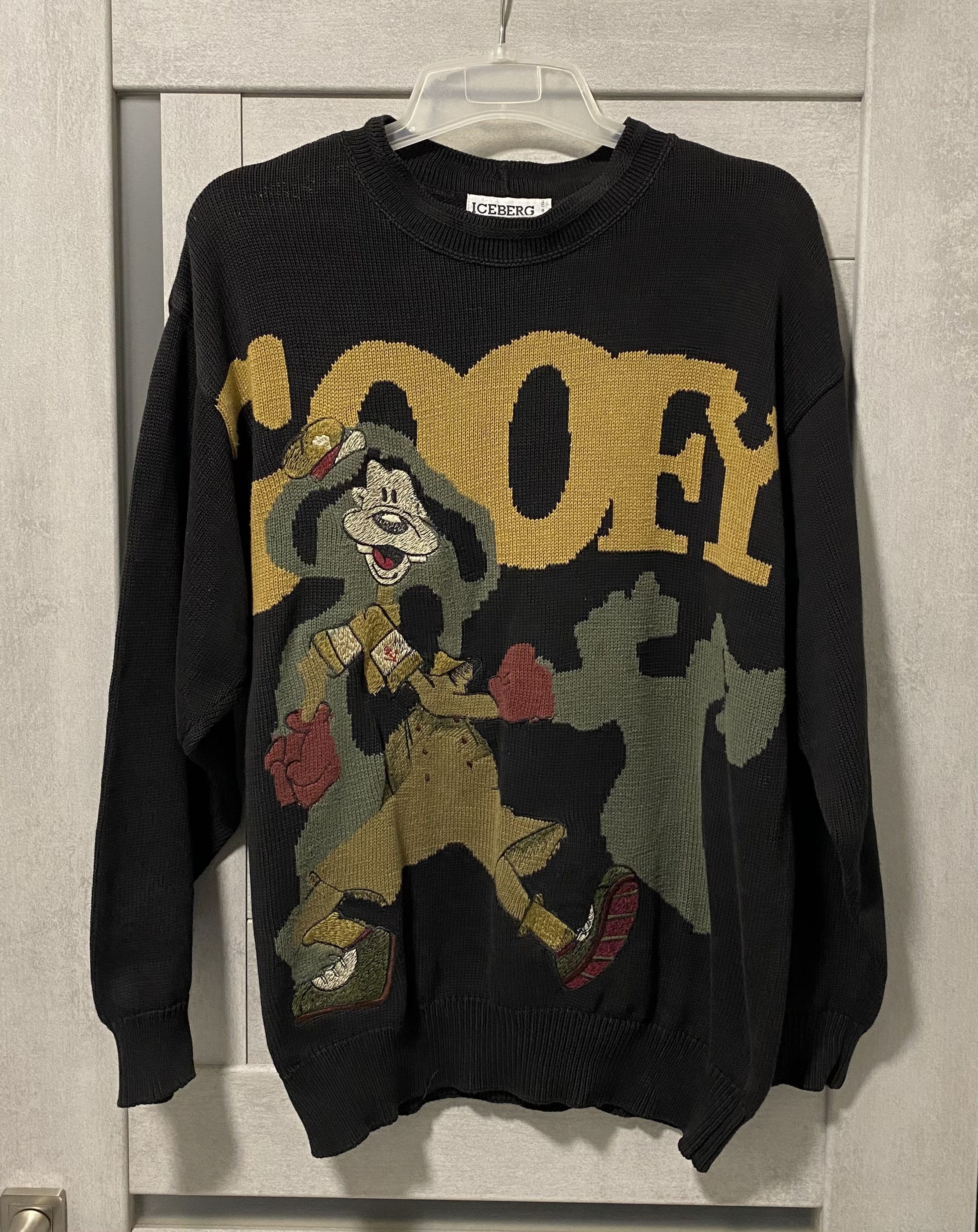 Disney × Iceberg × Vintage Vintage 90’s Iceberg goofy sweater | Grailed