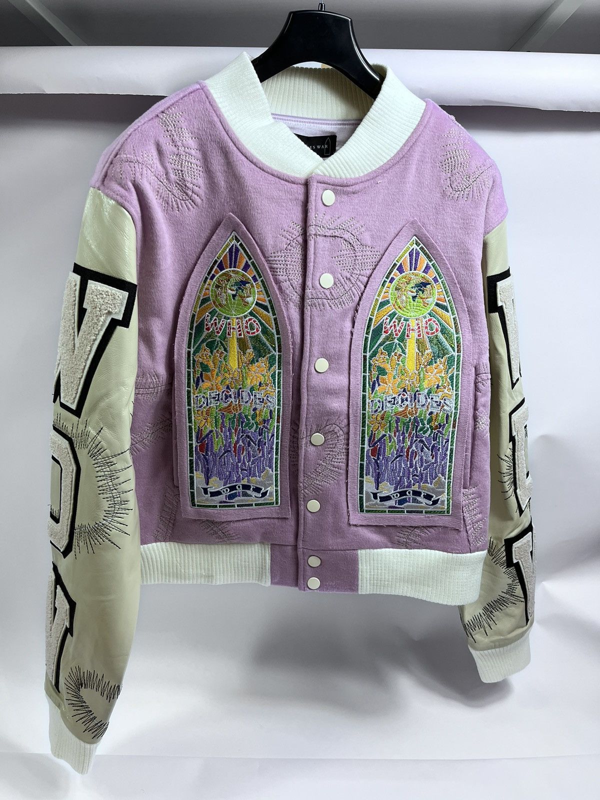 Who Decides War NAMESAKE VARSITY JACKET | Grailed