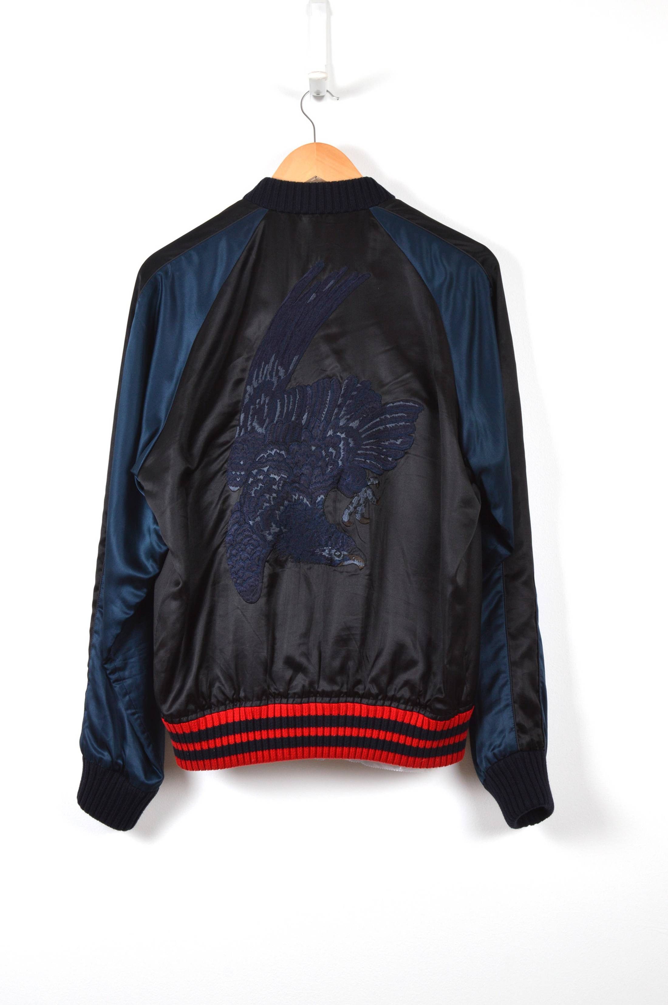 Gucci Eagle Embroidered Souvenir Bomber Jacket | Grailed