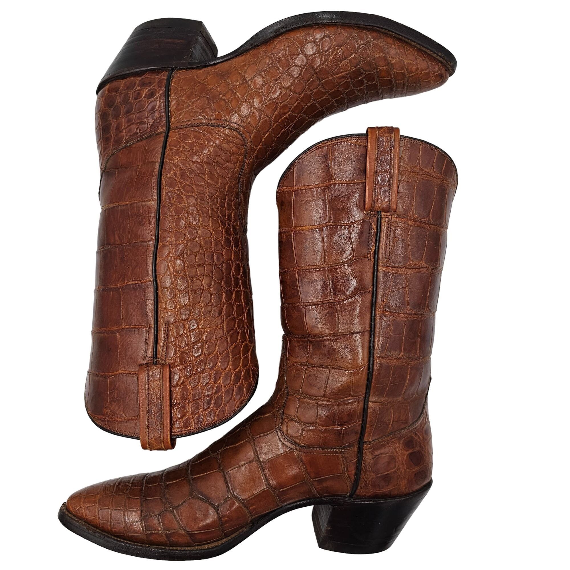 Rios of Mercedes Vintage Rios of Mercedes Brown Custom Full Alligator ...