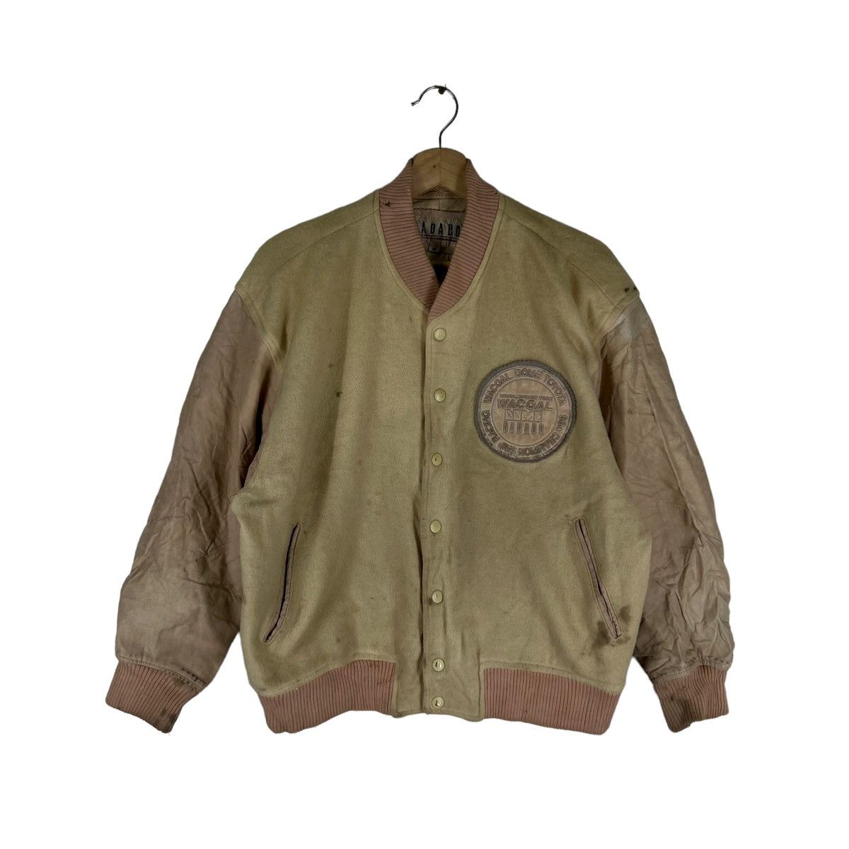 Japanese Brand × Varsity Jacket VINTAGE VARSITY JACKET BIG LOGO WACOAL ...
