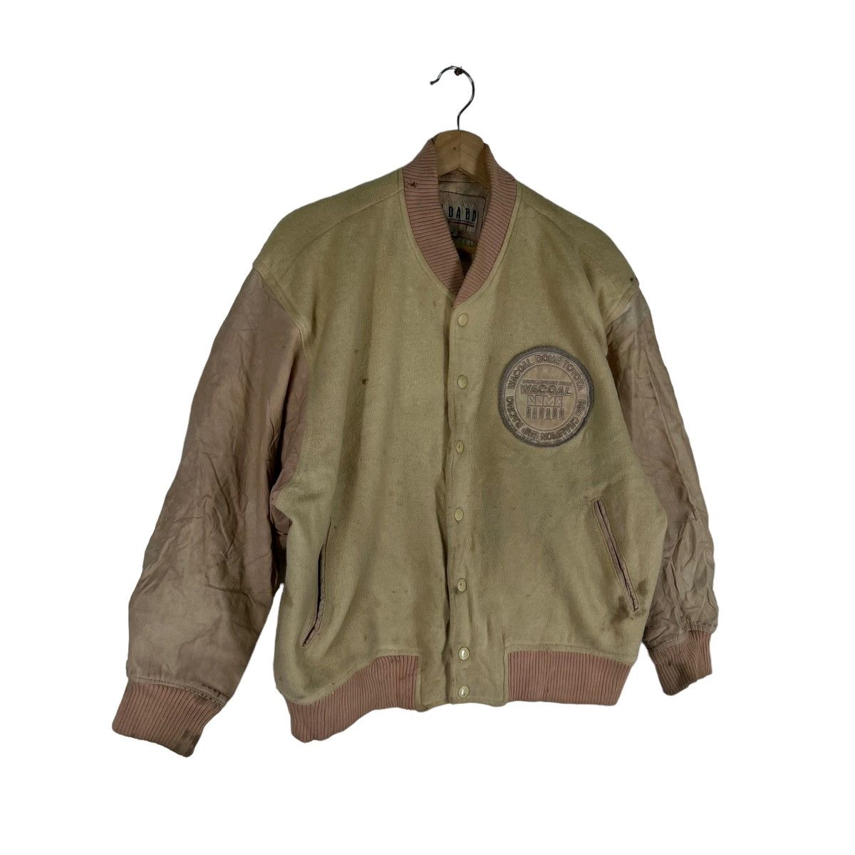 Japanese Brand × Varsity Jacket VINTAGE VARSITY JACKET BIG LOGO WACOAL ...