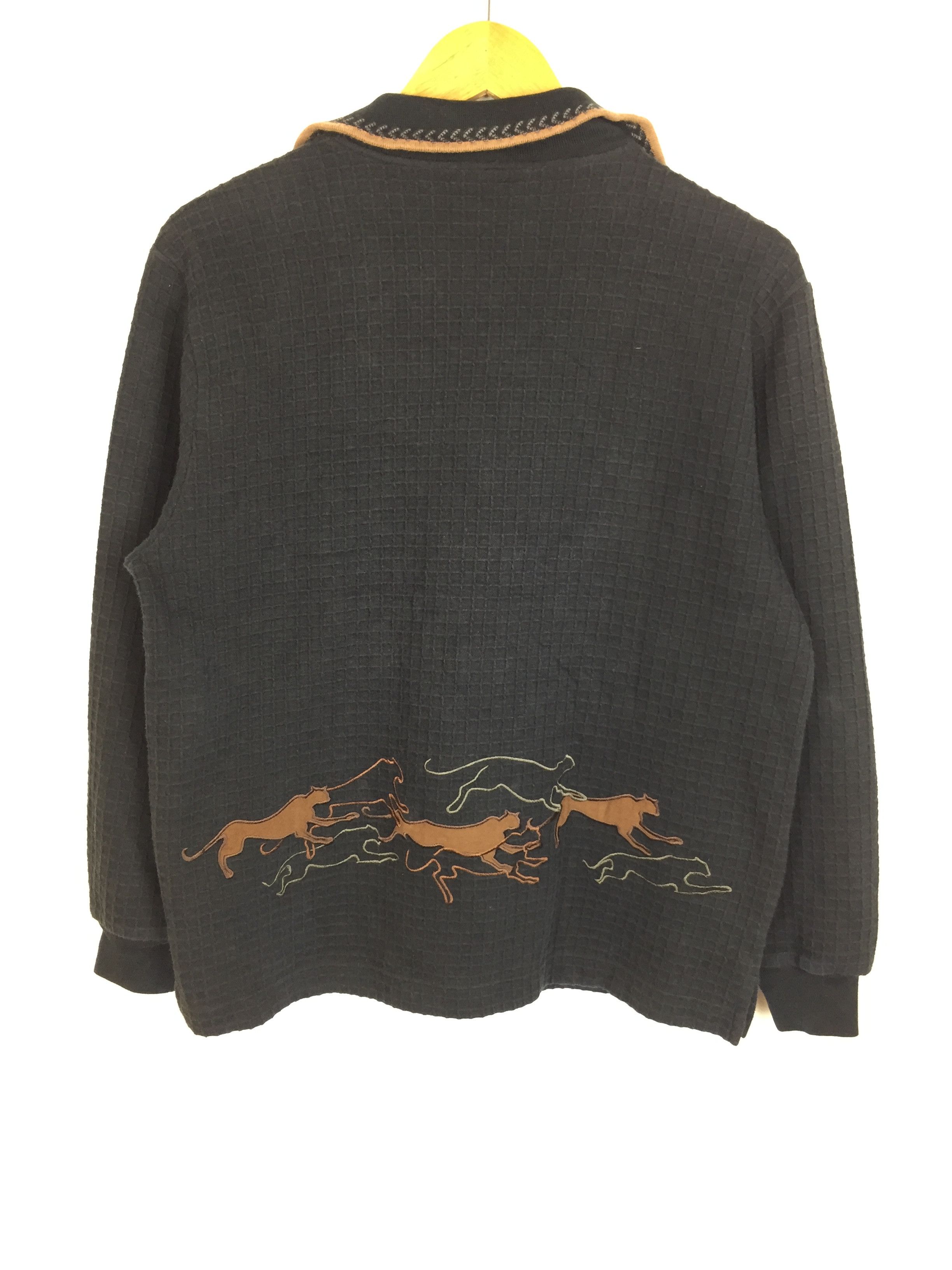 Vintage 90s KENZO Jaguar thermal wafer sweater | Grailed