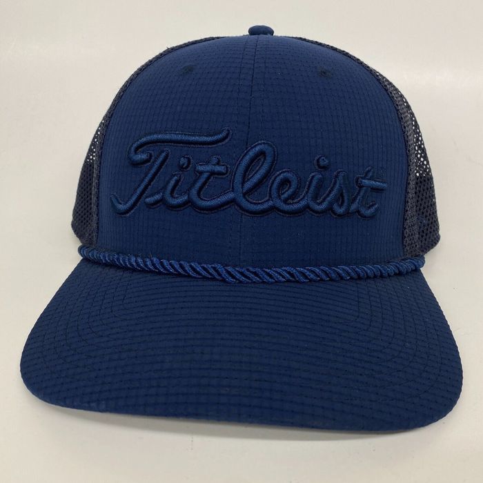 Titleist Titleist Golf Hat Cap Trucker Mesh Men Blue Spell Out Active ...