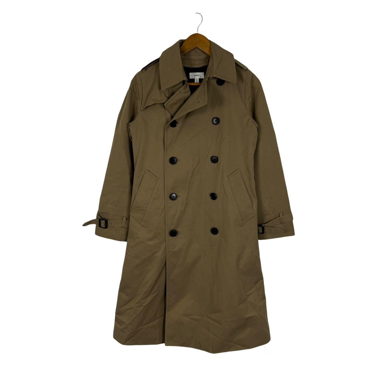 Hyke × Japanese Brand RICH BROWN TRENCH COAT HYKE MADE IN JAPAN | Grailed