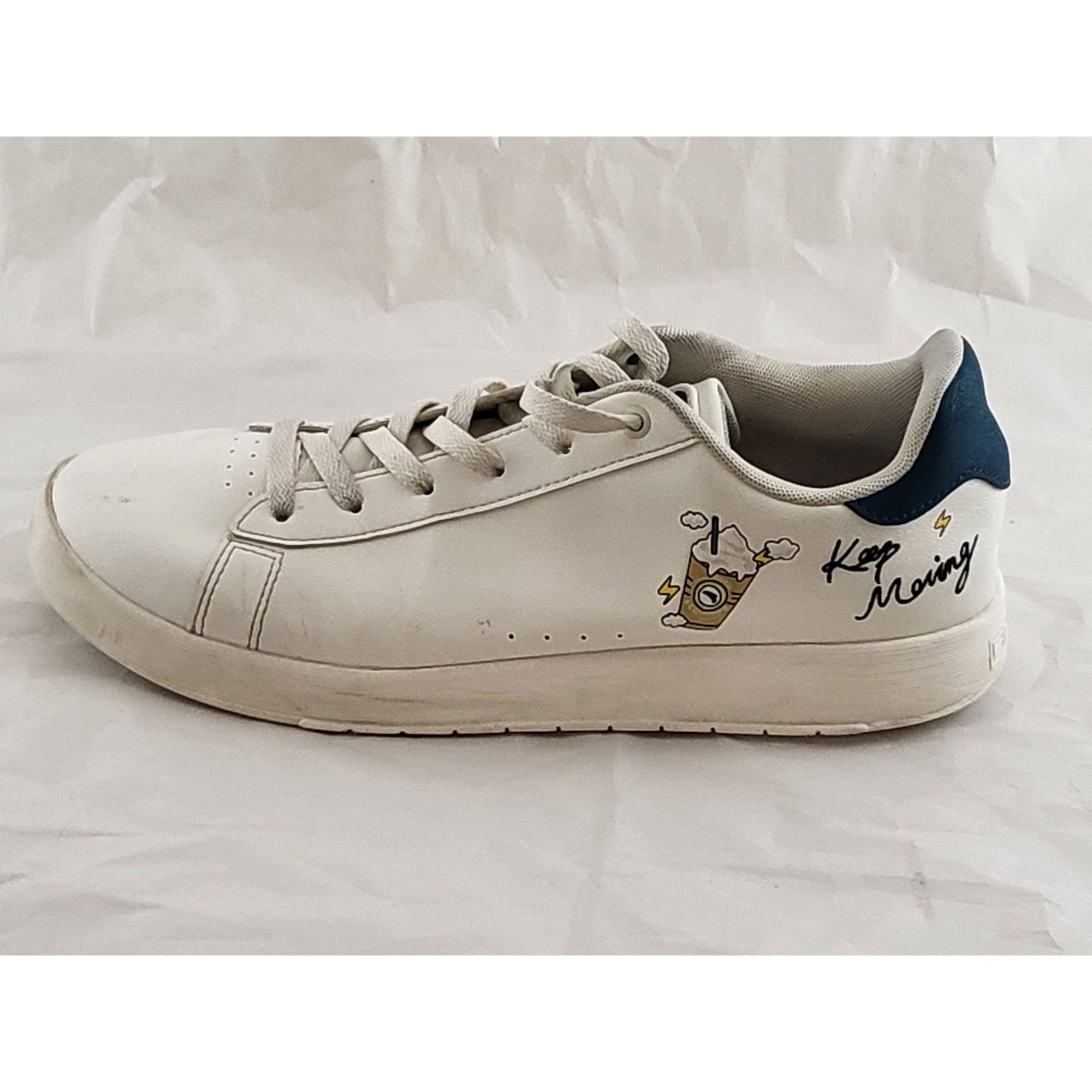 Designer Anta X-Game Keep Moving Ivory And Green Low Top Sz EU 42.5 U ...